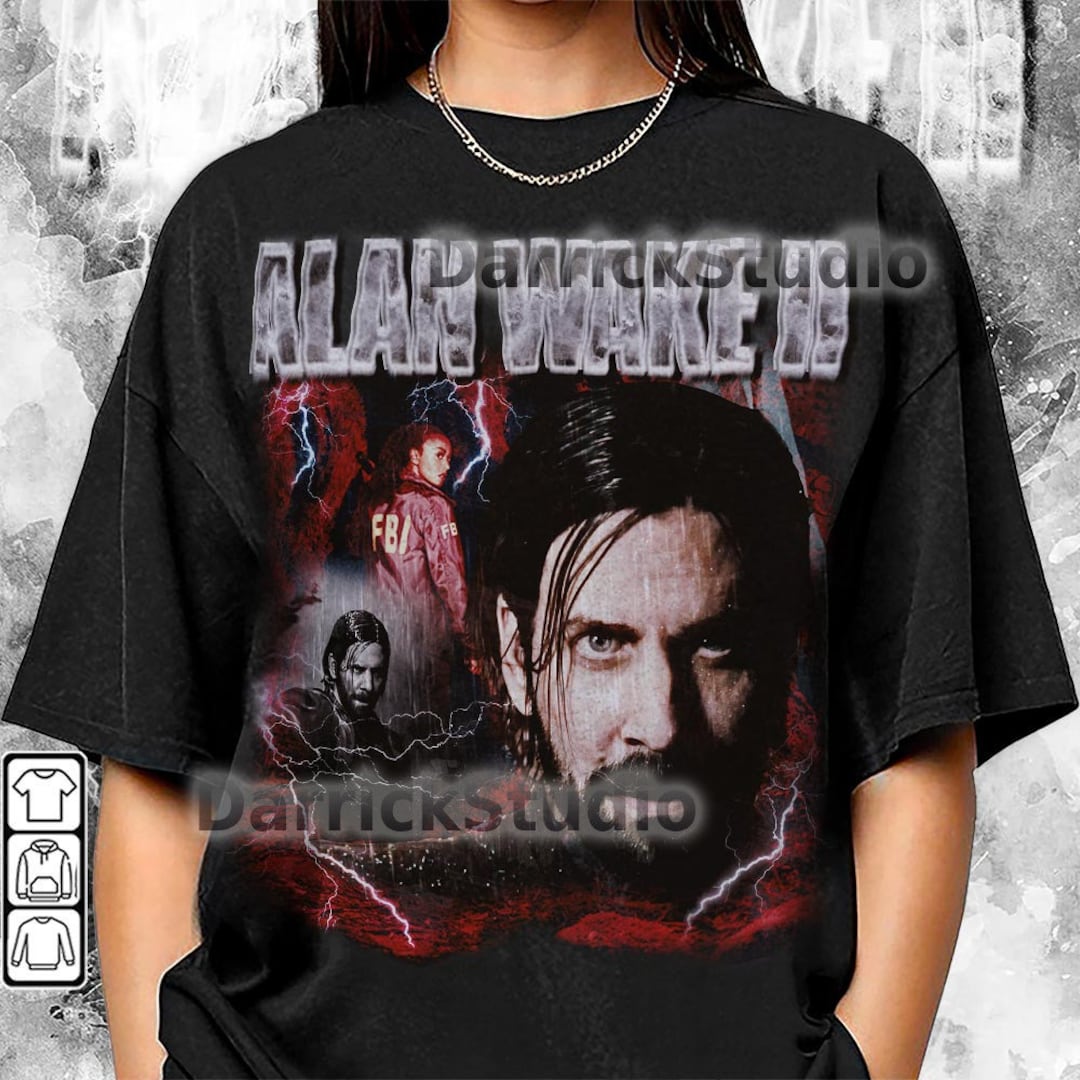 Alan Wake 2 90s Horror Game Shirt Bootleg Game Movie Alan - Etsy