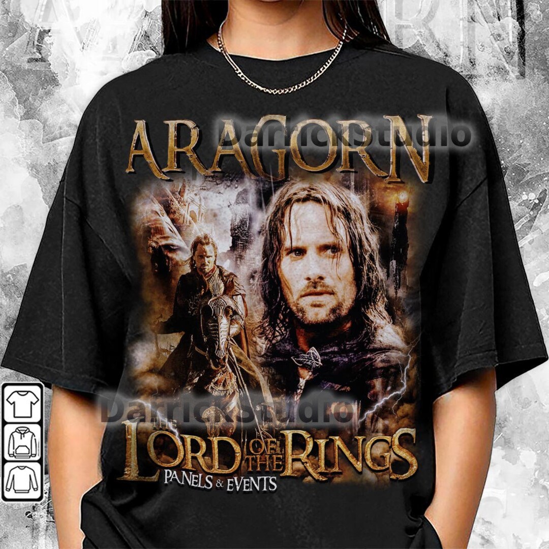 Aragorn the Lord of the Rings Retro 90s Shirt Bootleg Movie - Etsy