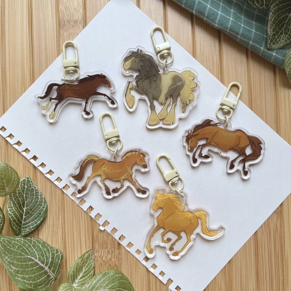 Horse Keychain - Etsy