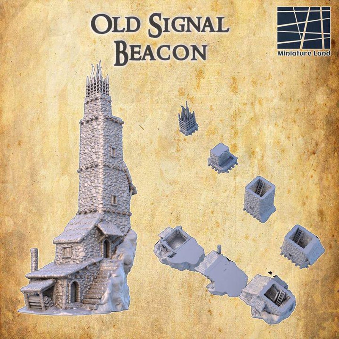 Old Signal Beacon Tabletop Terrain Dnd 28 MM - Etsy
