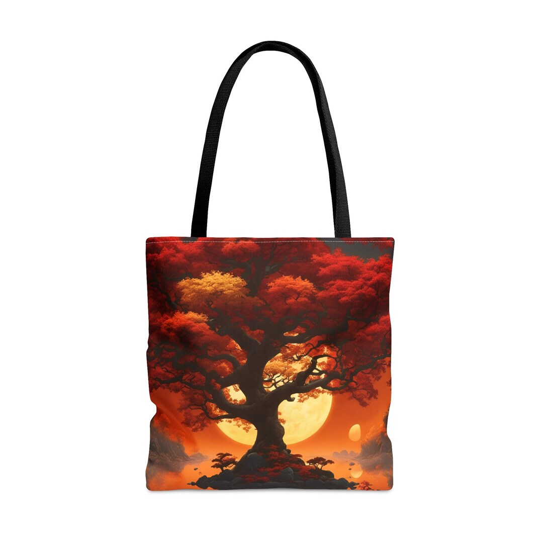 Autumn Splendor Tote Bag, Autumn Leaves Shopping Bag, Fall Print Bag ...