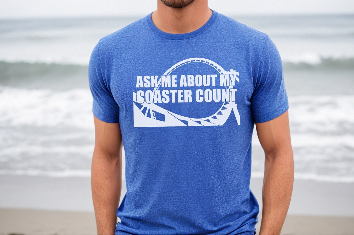 Roller Coaster Tee Shirt, Coaster Count - Etsy