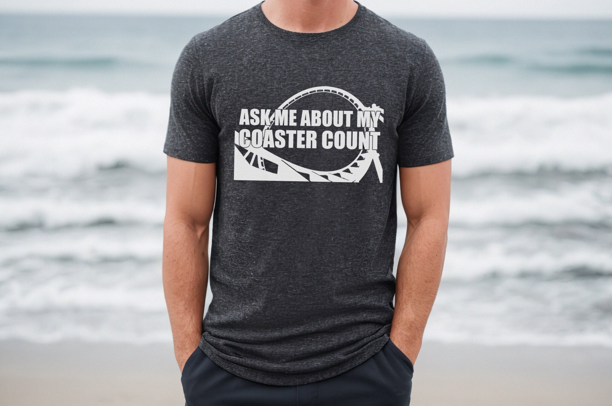 Roller Coaster Tee Shirt, Coaster Count - Etsy