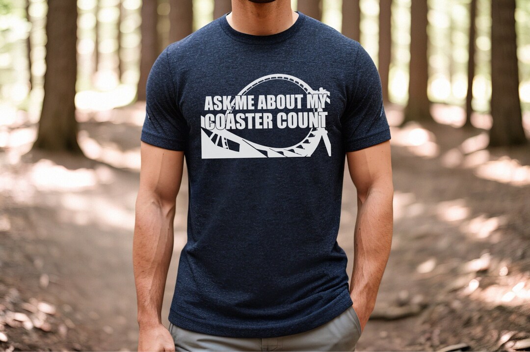 Roller Coaster Tee Shirt, Coaster Count - Etsy