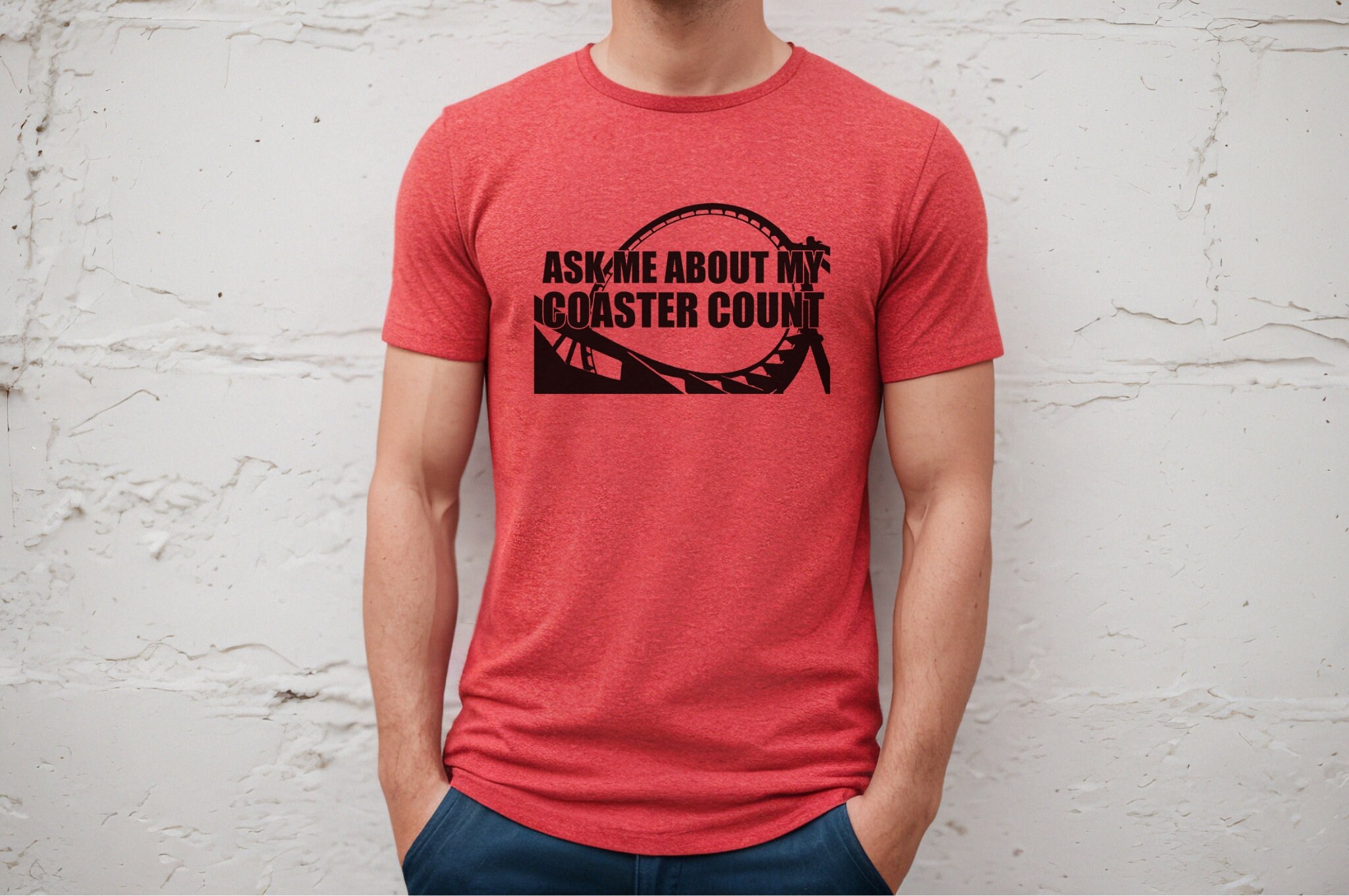 Roller Coaster Tee Shirt, Coaster Count - Etsy