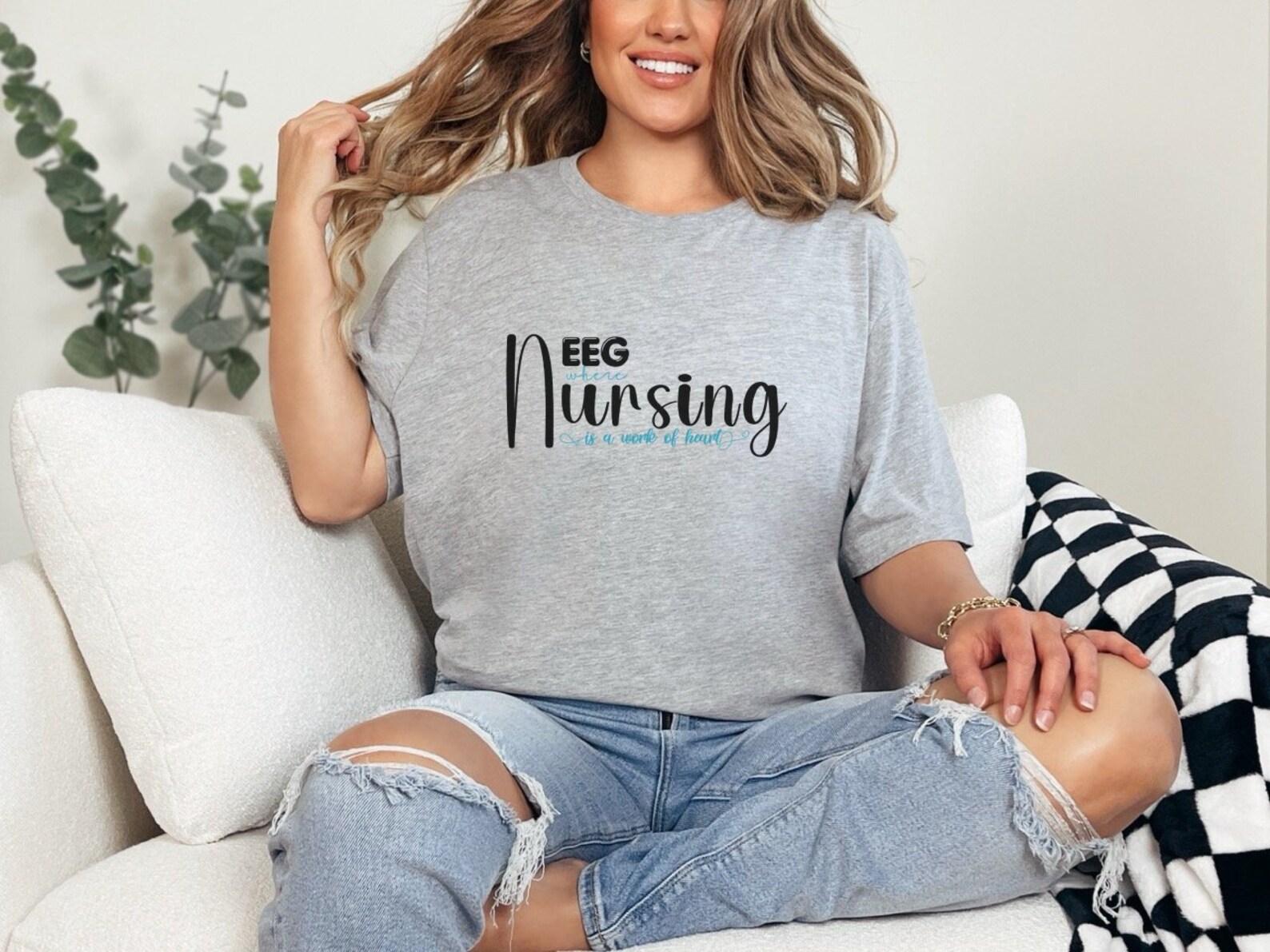 EEG T-shirt, EEG Nurse Shirt, EEG Nurse Gift, Nurse Appreciation Gift ...