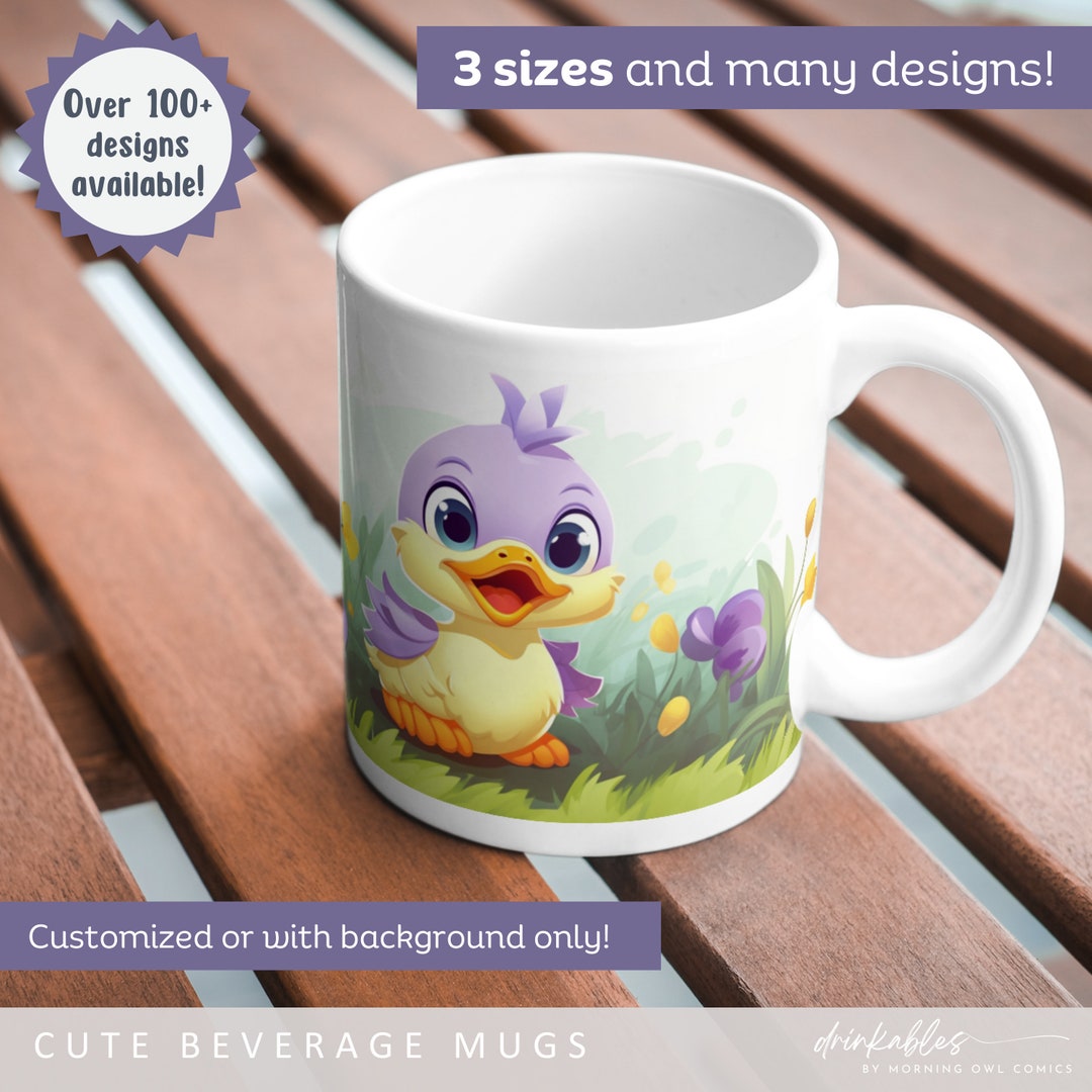Personalized Duck Mugs, Write Your Name, Cute Tea Drinkers - Etsy