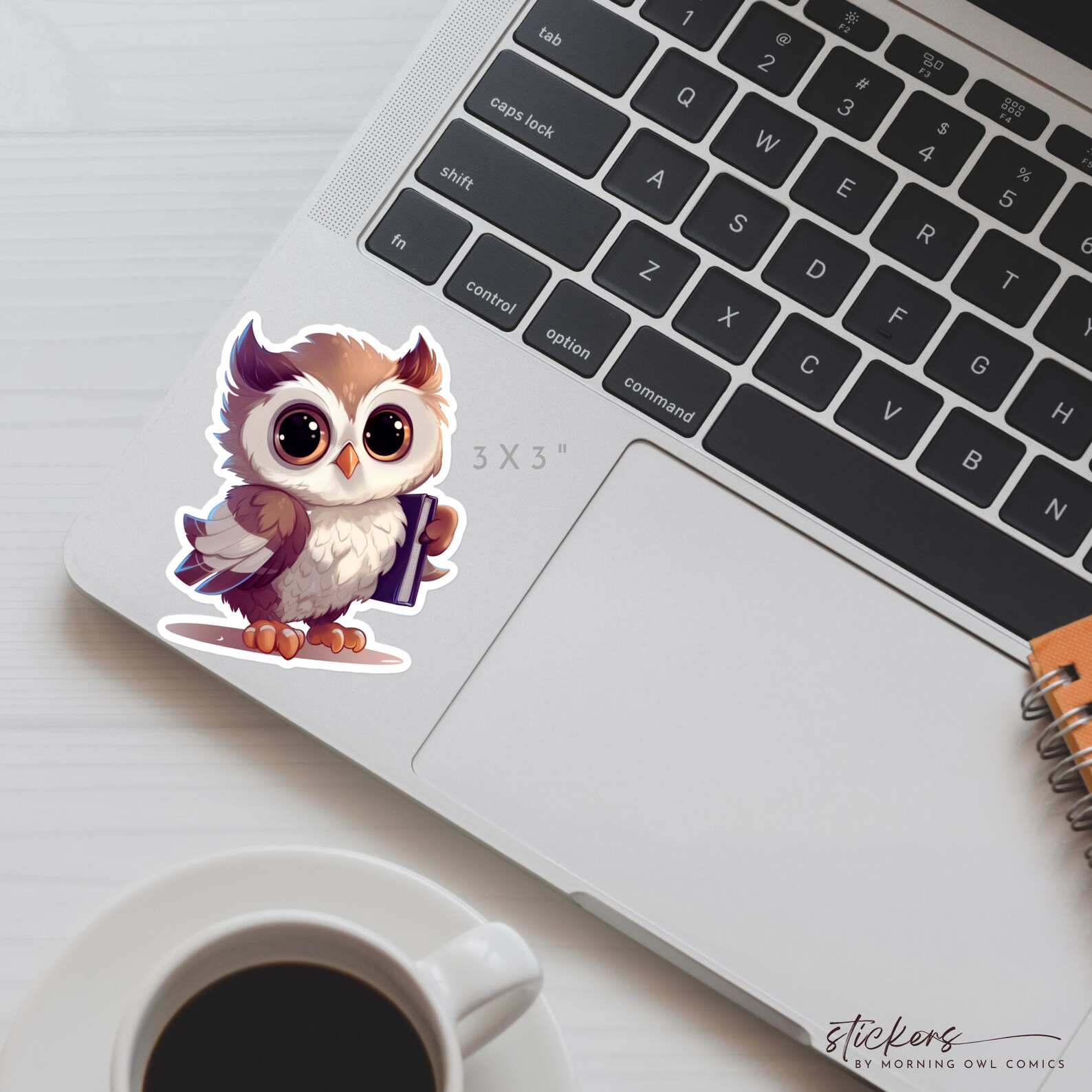 Cute Owl Sticker, Decal, Perfect for School, for Kids, Moms, Adults ...