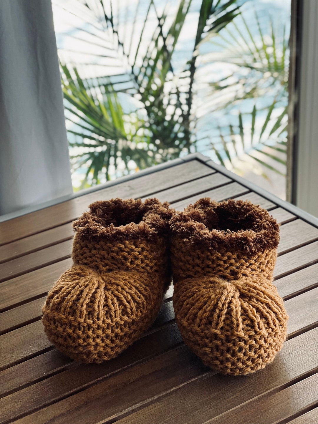 Hand-knit Slippers, Available in Any Color and Size, Made to Order - Etsy