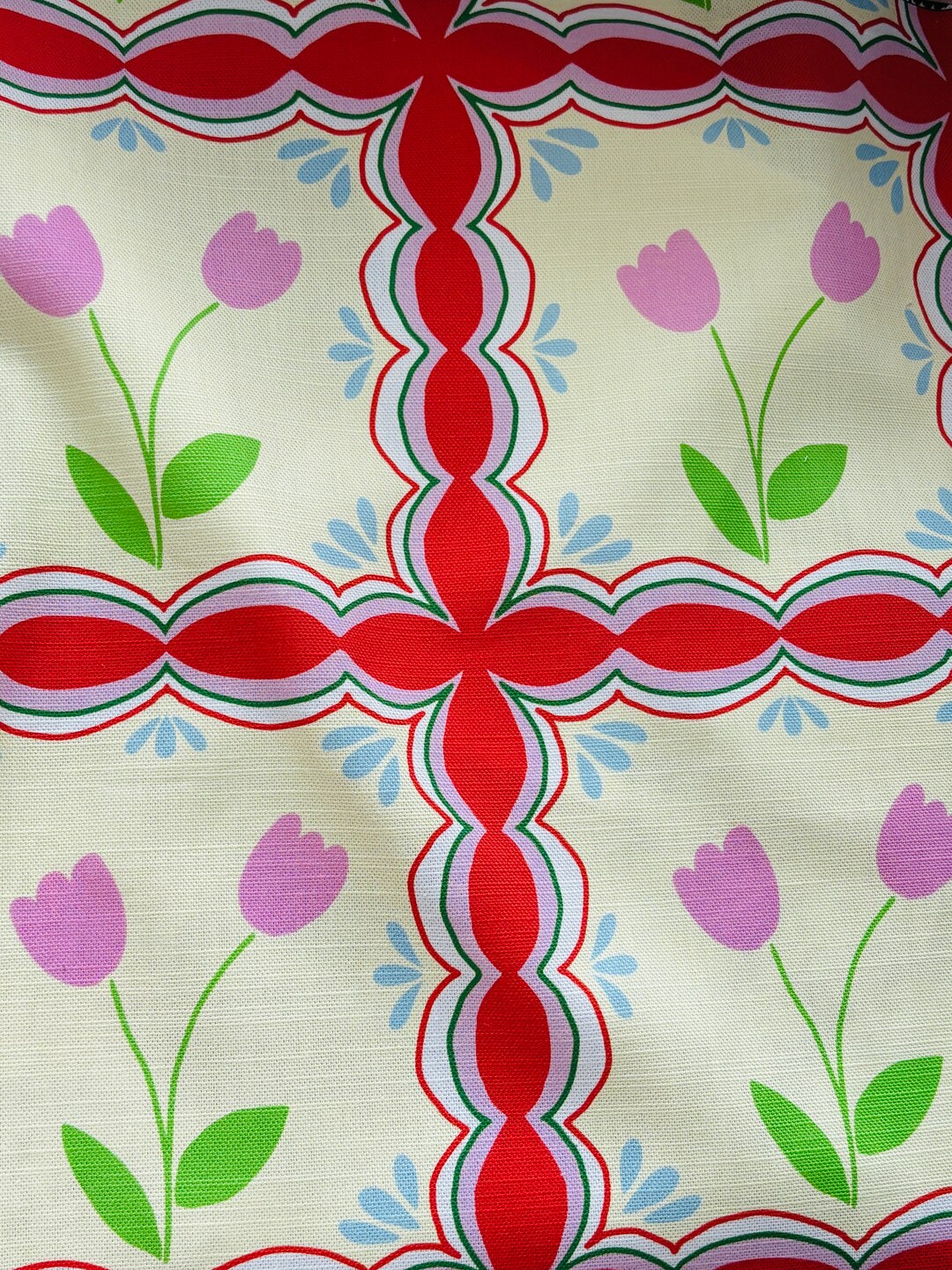 Cottage Flower Patch Fabric by the Metre, Home Interiors Fabric, Roman ...