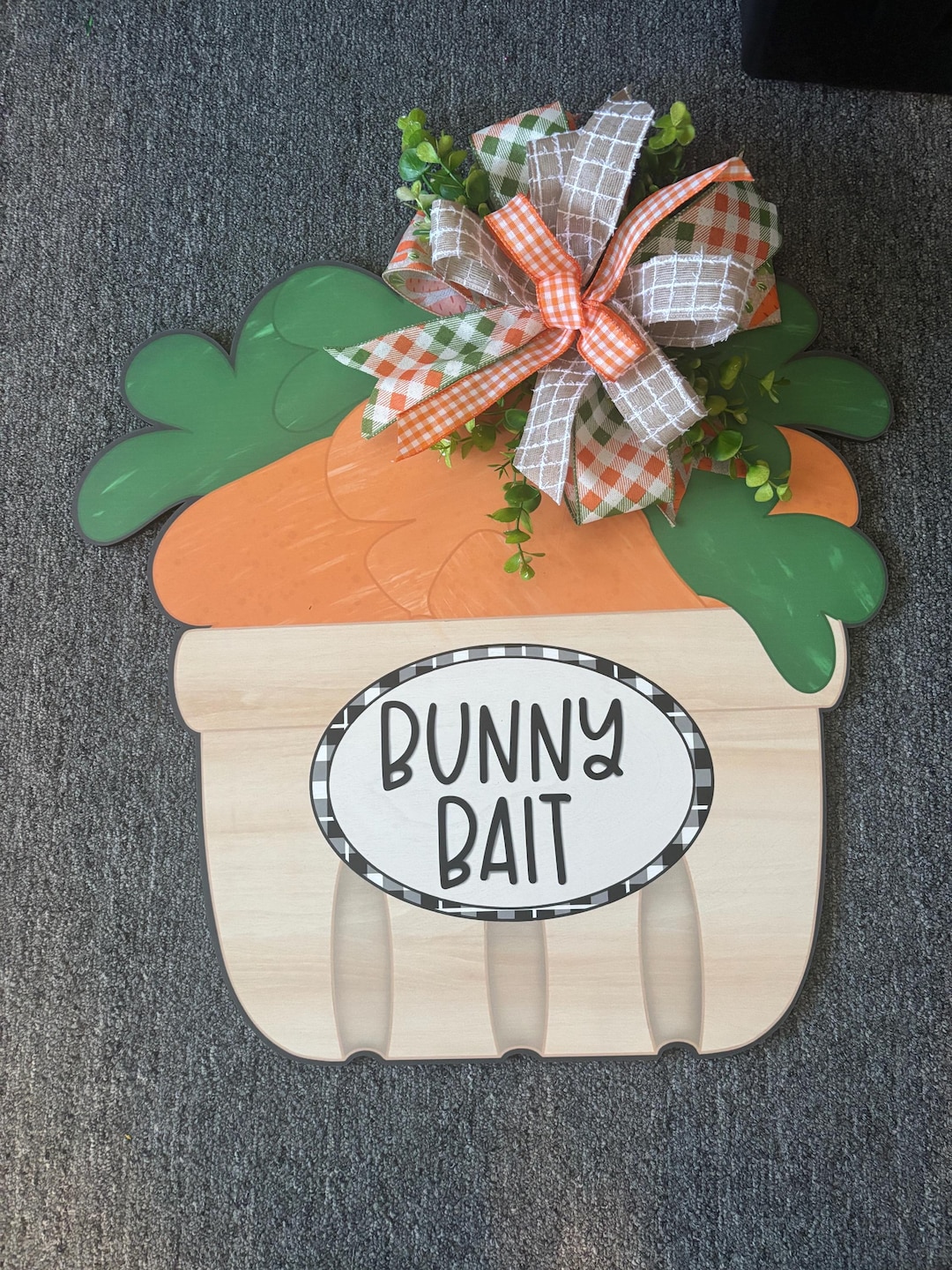 Carrot Easter Basket Sign - Etsy