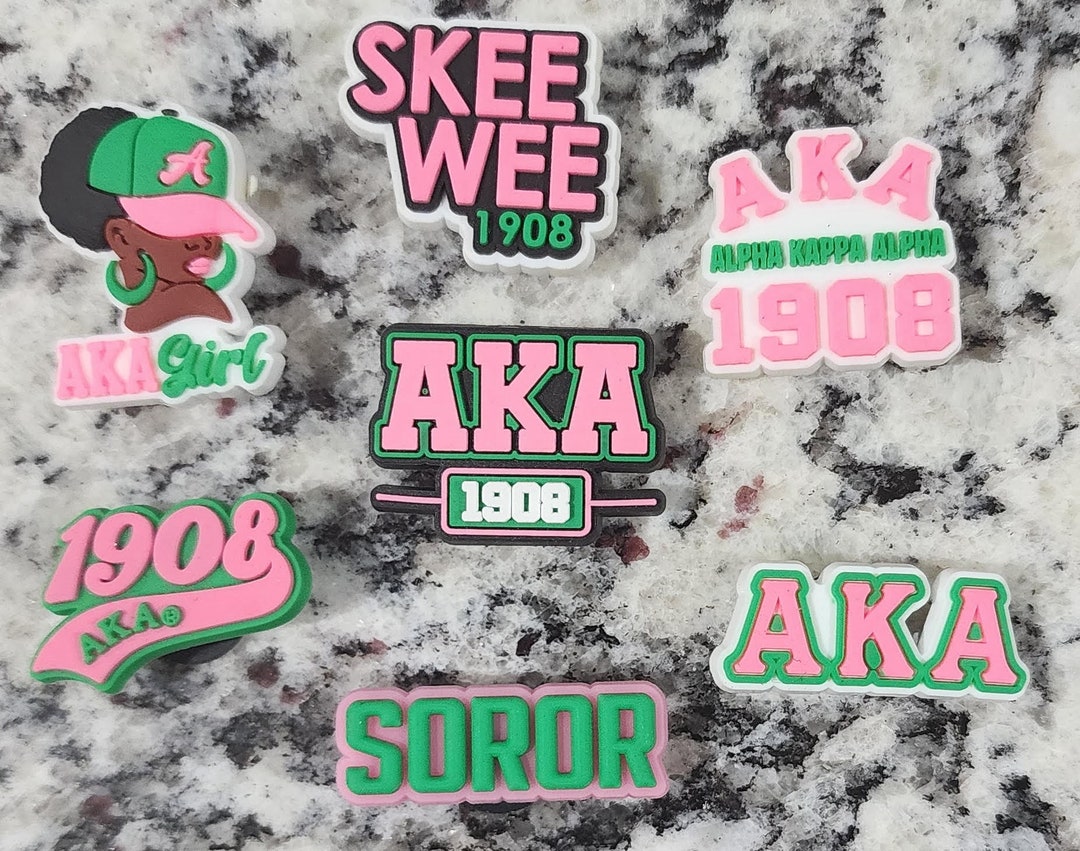 AKA Shoe Charms, Skee Wee, Soror, Divine 9, 1908 - Etsy