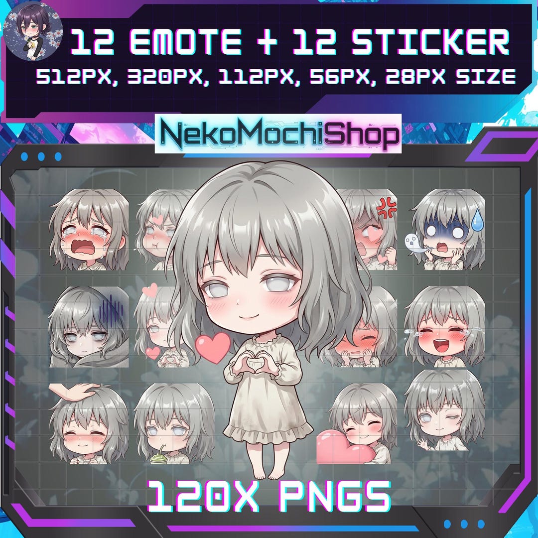 Emily Emotes Stickers, Resident Evil 9 Sticker Emoji for Discord/twitch ...