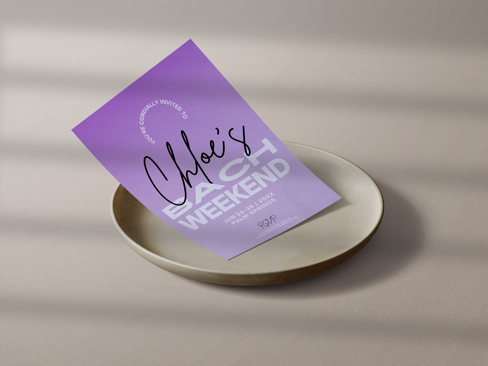 Deluxe Bachelorette Party Weekend Invitation Editable Canva Template ...