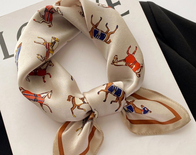 Equestrian Print Scarf- Horse Scarves - Snaffle Scarves - Etsy