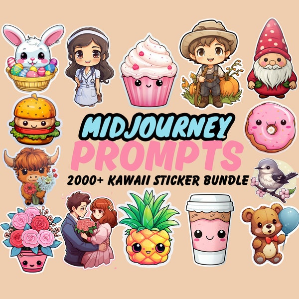 Kawaii Sticker - Etsy