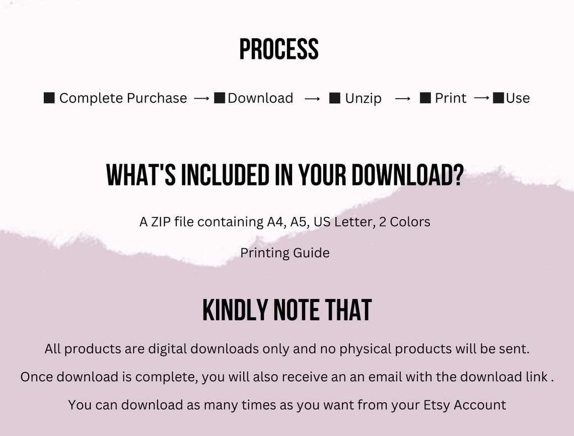 Printable Daily Planner: To-do List, Activity Journal (PDF) - Etsy