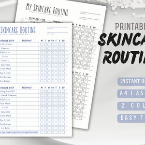 Skincare Routine Tracker: Daily Beauty Checklist (digital Planner) - Etsy