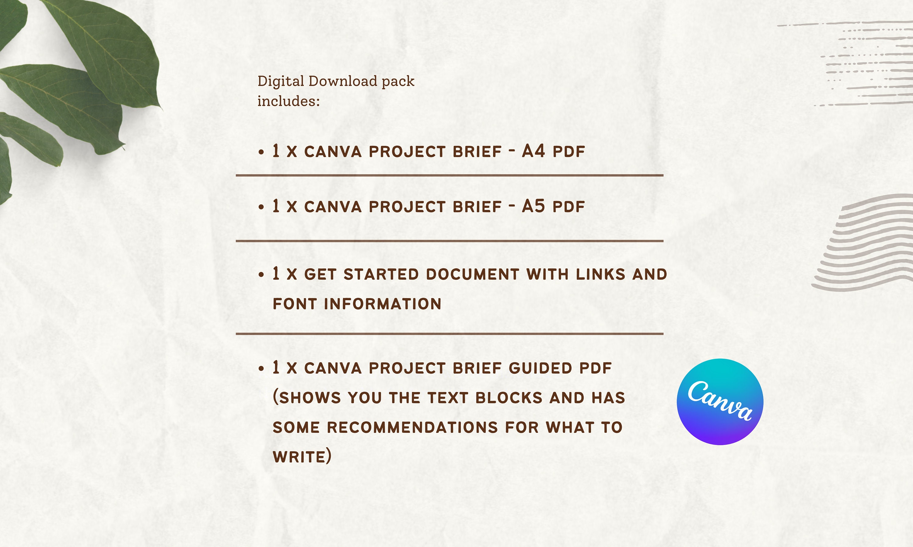 Project Brief Template L Canva Template L Digital Template L Creative ...