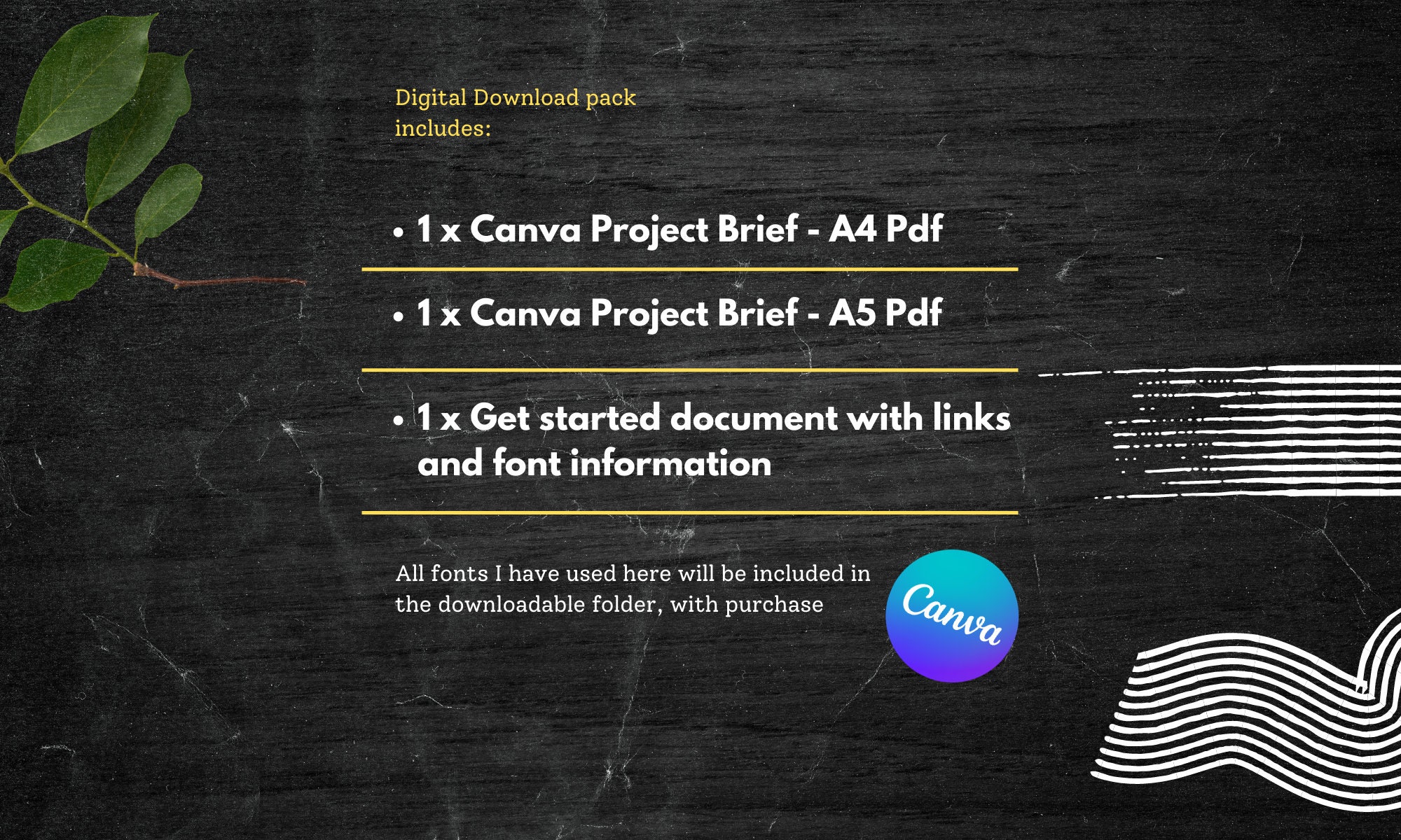 Project Brief Template L Canva Template L Digital Template L Creative ...