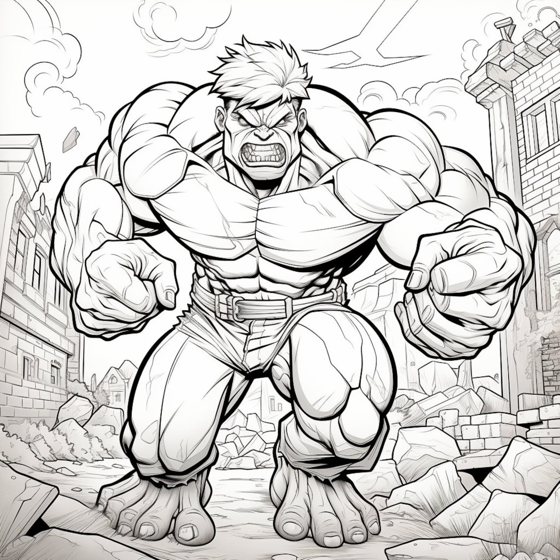 Superhero Coloring Pages: 21 Print-ready Designs (digital Download) - Etsy