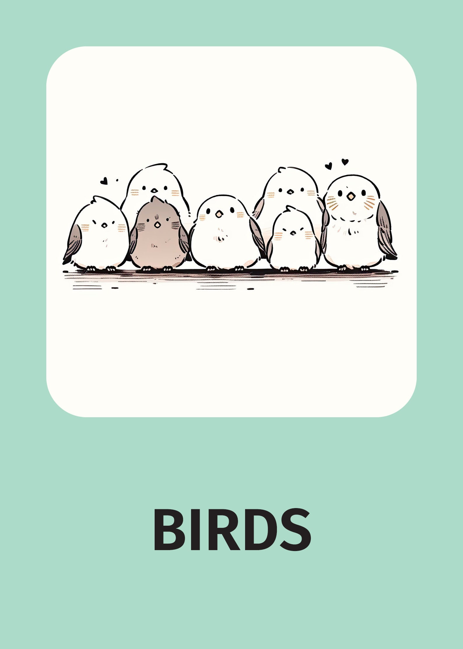 20 Cute Animal Flash Cards for Kids, Educational Printable Cards, 1 ...