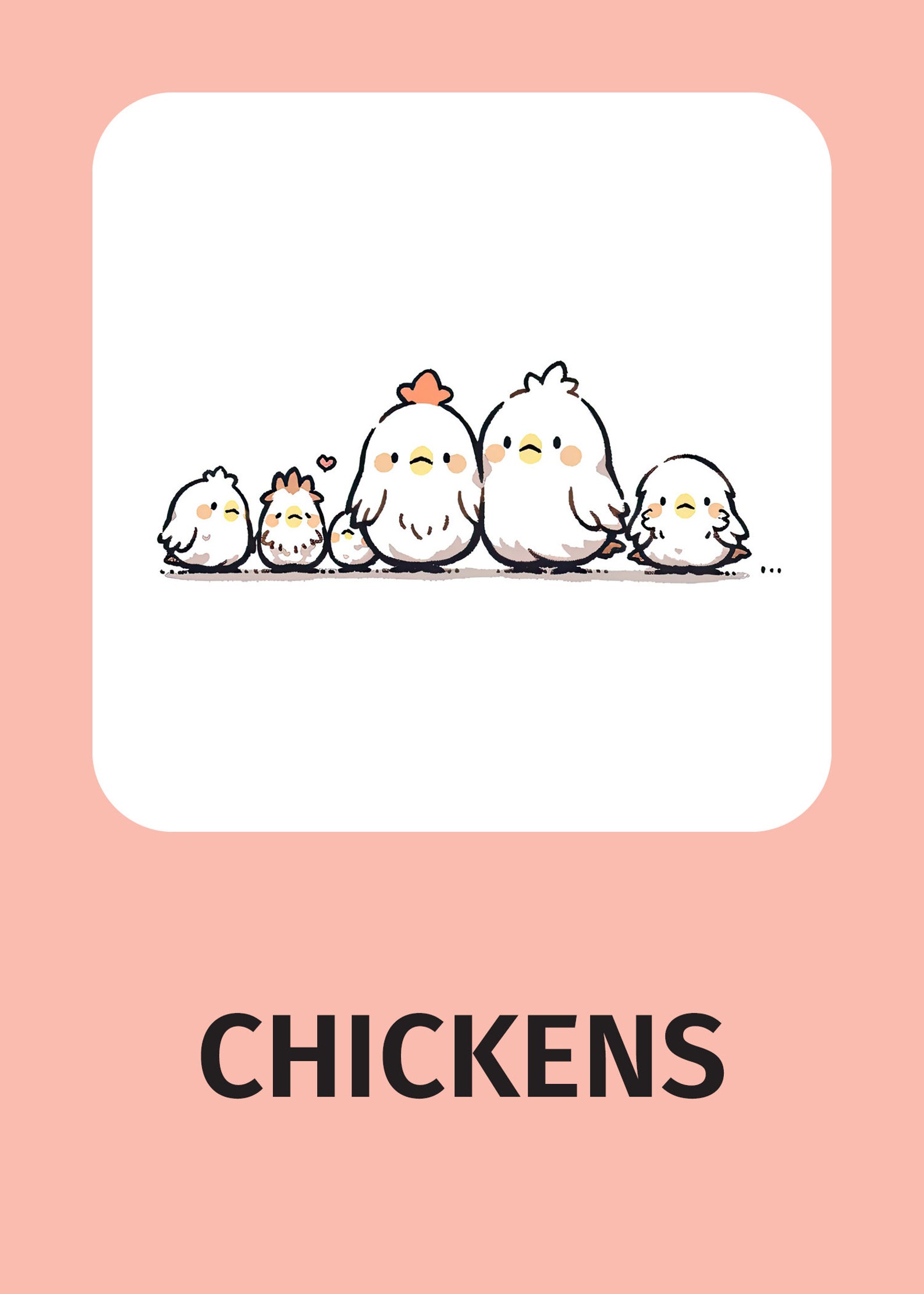 20 Cute Animal Flash Cards for Kids, Educational Printable Cards, 1 ...