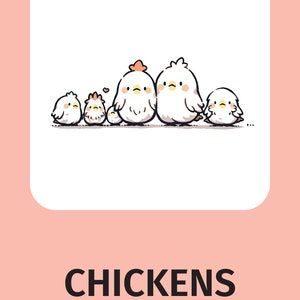 20 Cute Animal Flash Cards for Kids, Educational Printable Cards, 1 ...