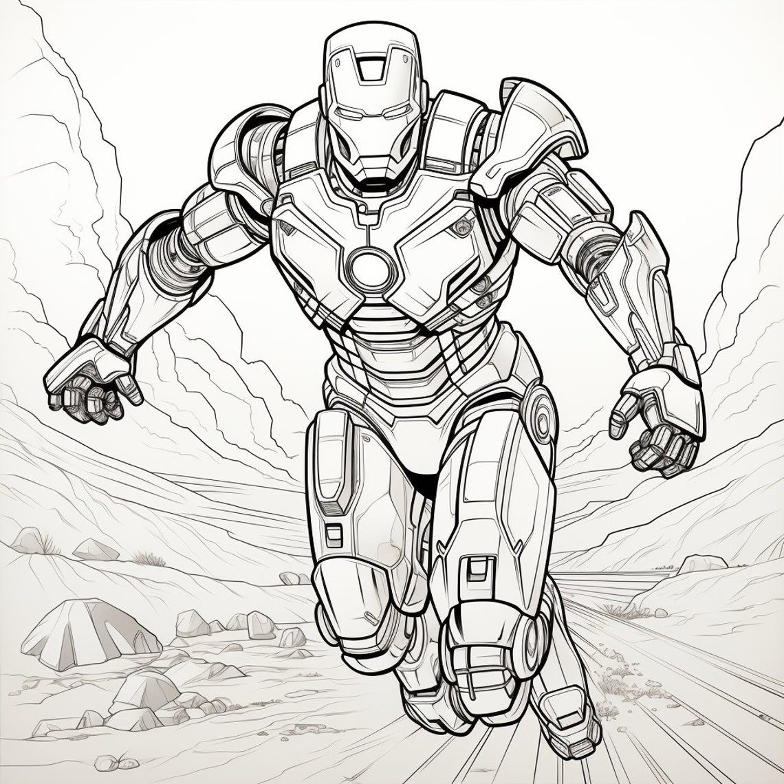 Superhero Coloring Pages: 21 Print-ready Designs (digital Download) - Etsy