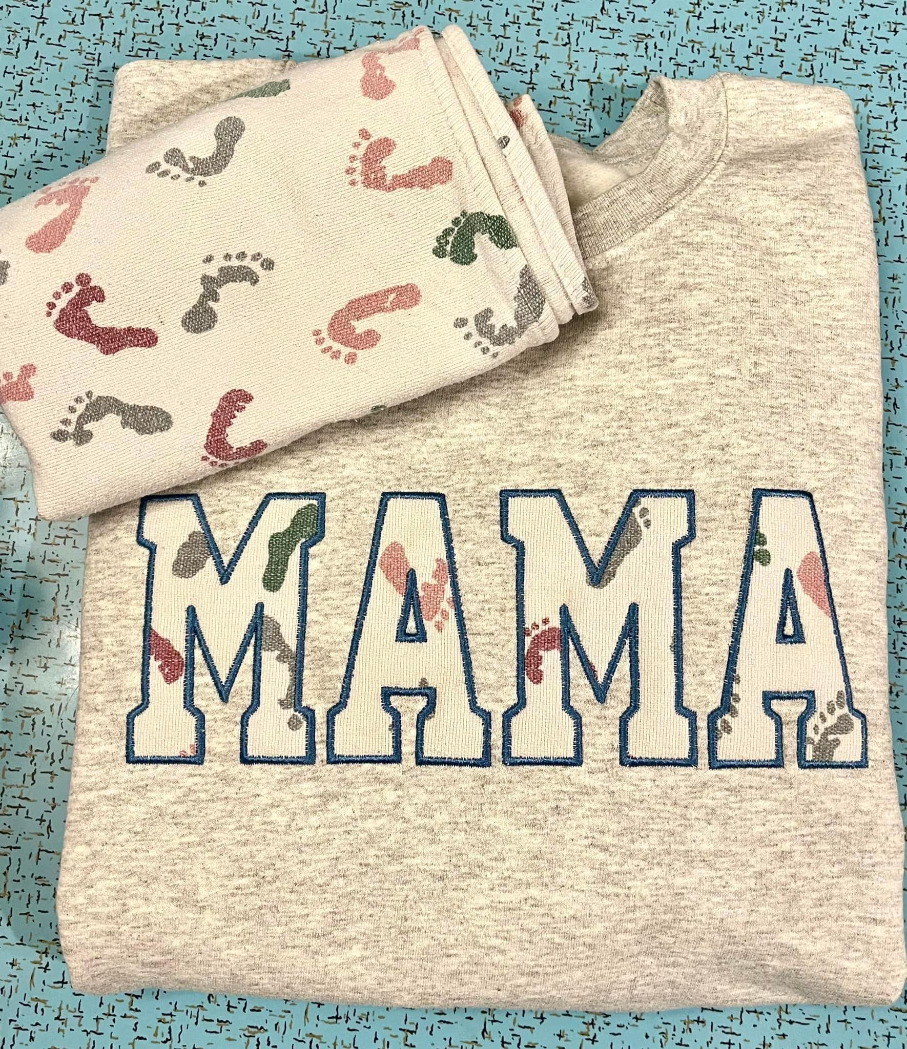 Mama Applique 12x5 Repositional Hoop Split Design Embroidery File - Etsy