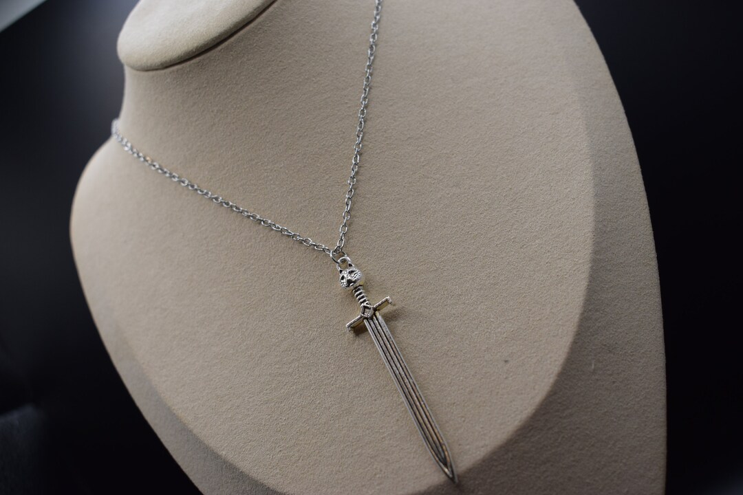 Excalibur Dreams: Silver Sword Necklace - Etsy