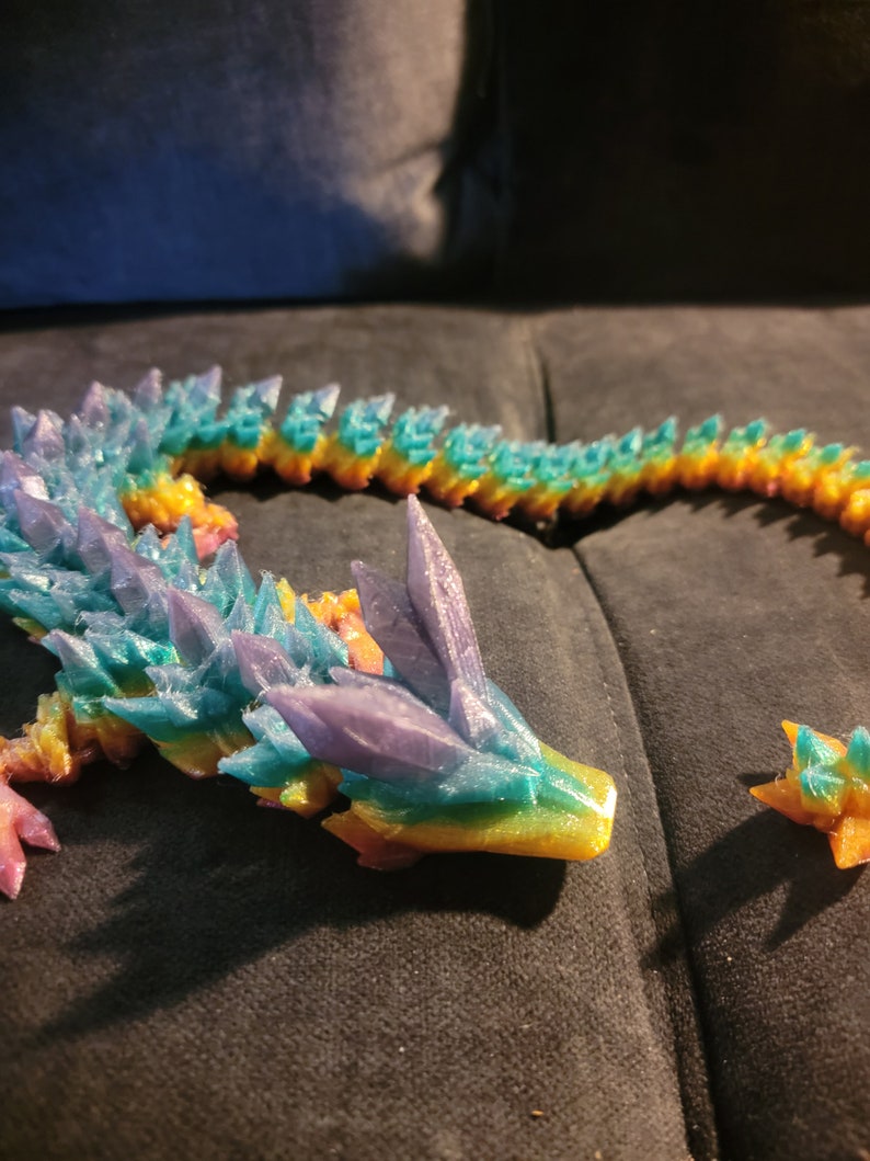 3d Printed Rainbow Dragons - Etsy