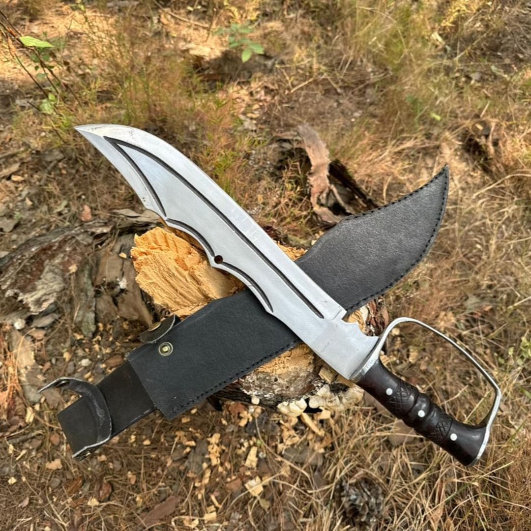 15 Inches Long Kukri Blade Machete, Hand Forged Knife, Machete, Full ...