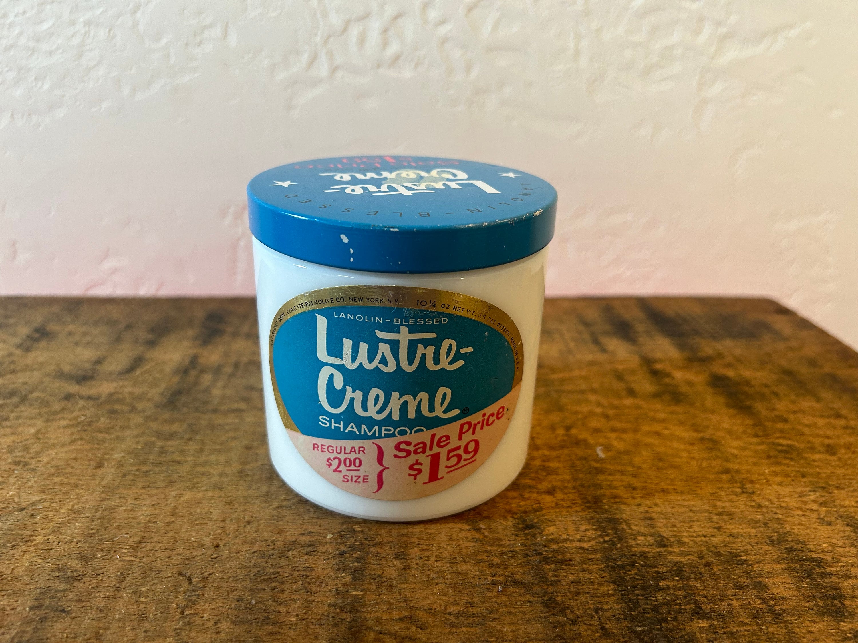 Vintage 1960s Lustre-cream Shampoo Bottle Milk Glass - Etsy