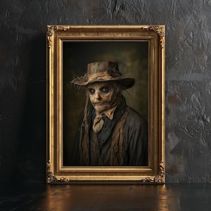 The Scarecrow Poster Wall Decor, Gothic Decor, Victorian Print, Vintage ...