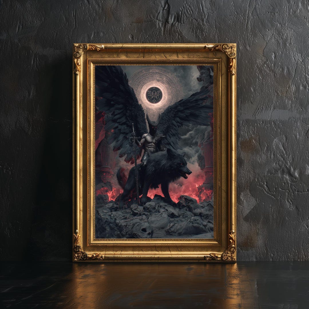 Andra-inanyas Great Marquis of Hell, the Gray Knight Demon Poster ...