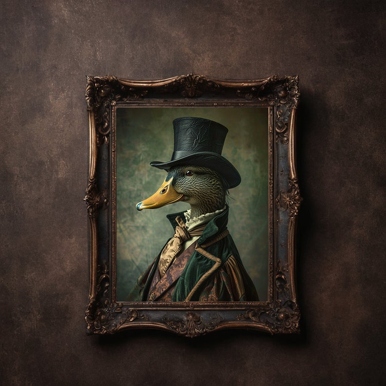 Duck Poster Vintage Gothic Posters Creepy Home Decor Dark Aesthetic ...