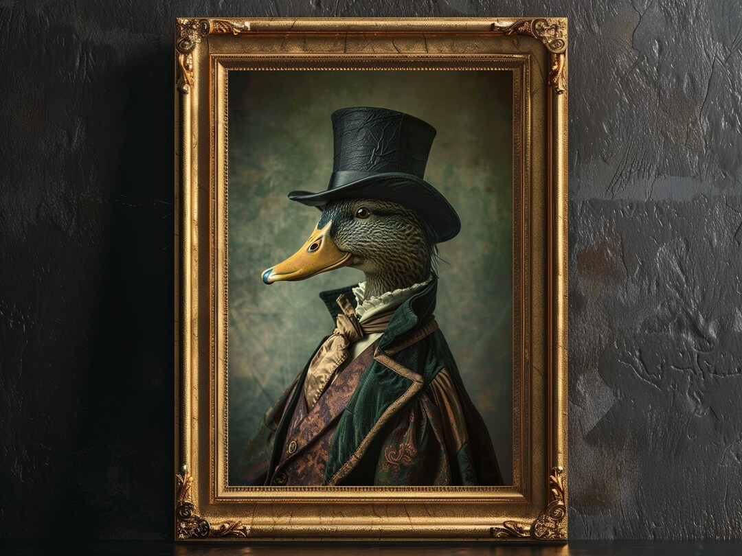 Duck Poster Vintage Gothic Posters Creepy Home Decor Dark Aesthetic ...