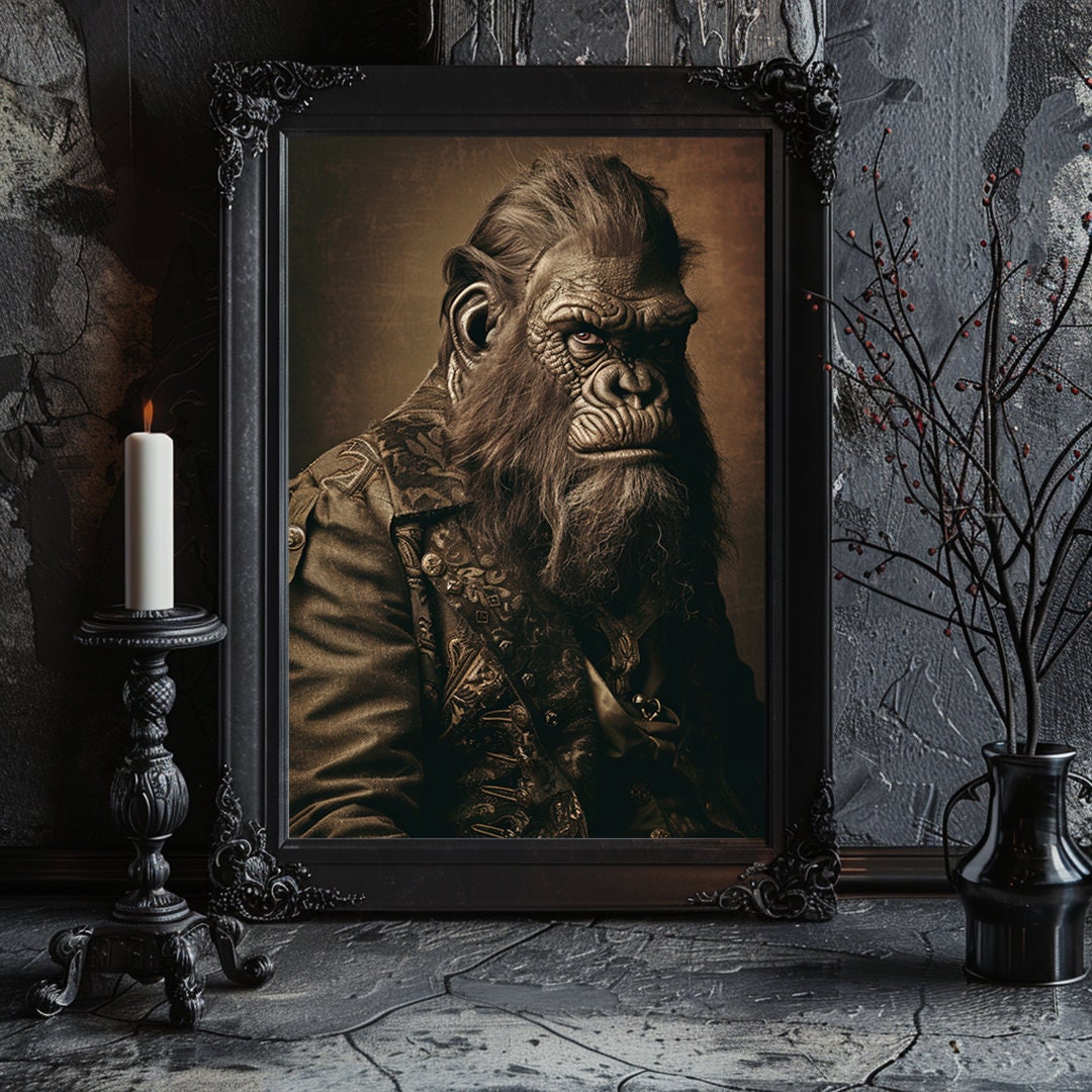 Planet of the Apes Poster Shop Wall Art Unique Animal Portraits Creepy ...