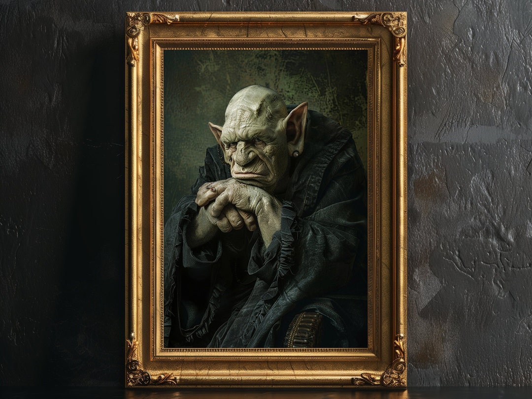 Ogre Poster Wall Decor, Gothic Ogre Lovers, Victorian Print, Vintage ...