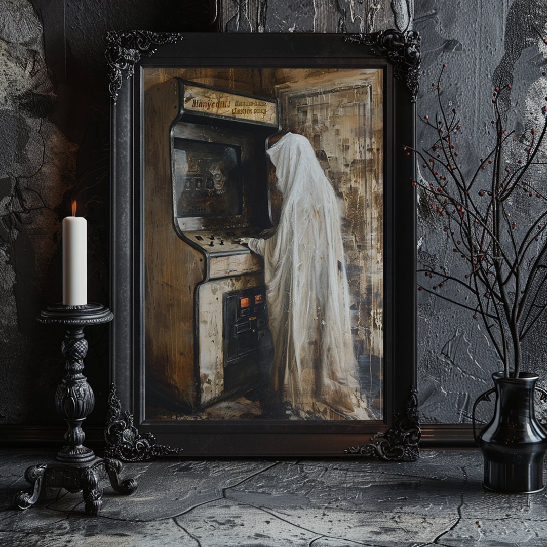 Vintage Ghost Poster Wall Decor, Gothic Phantasm, Victorian Print ...