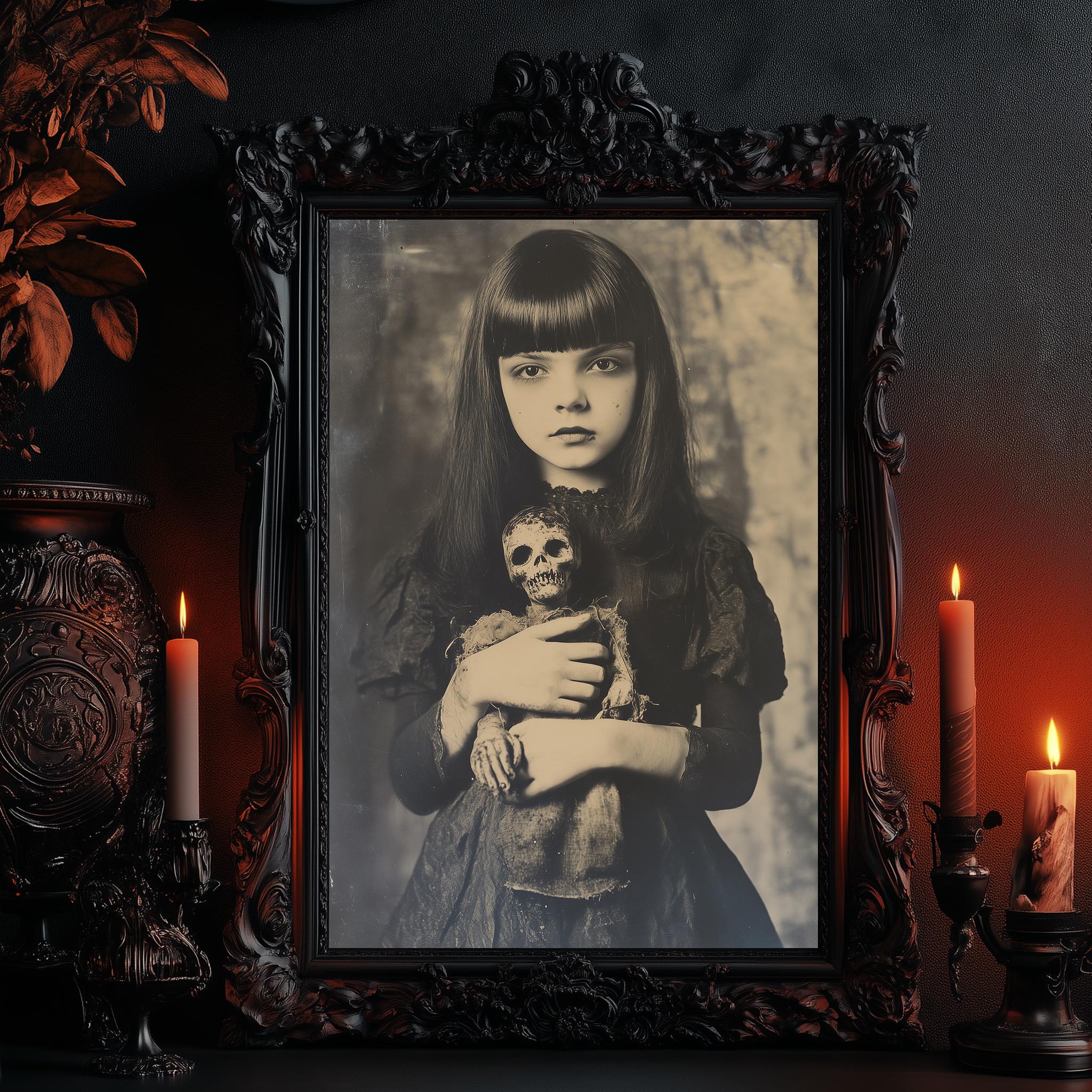 Vintage Voodoo Doll Portrait Poster: Spooky Gothic Wall Art - Etsy