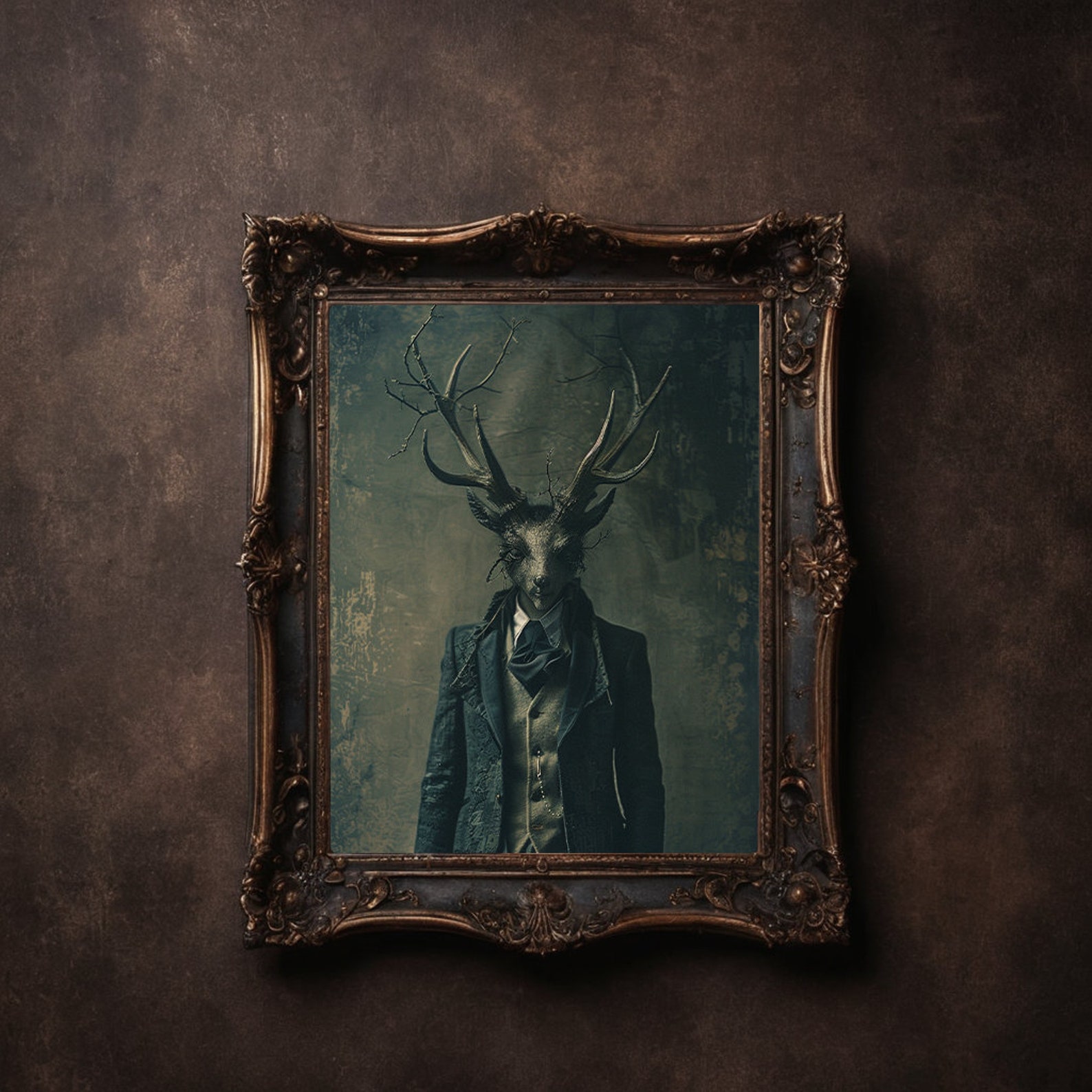 Wendigo Poster Wall Decor, Gothic Home Decor, Victorian Print, Vintage ...