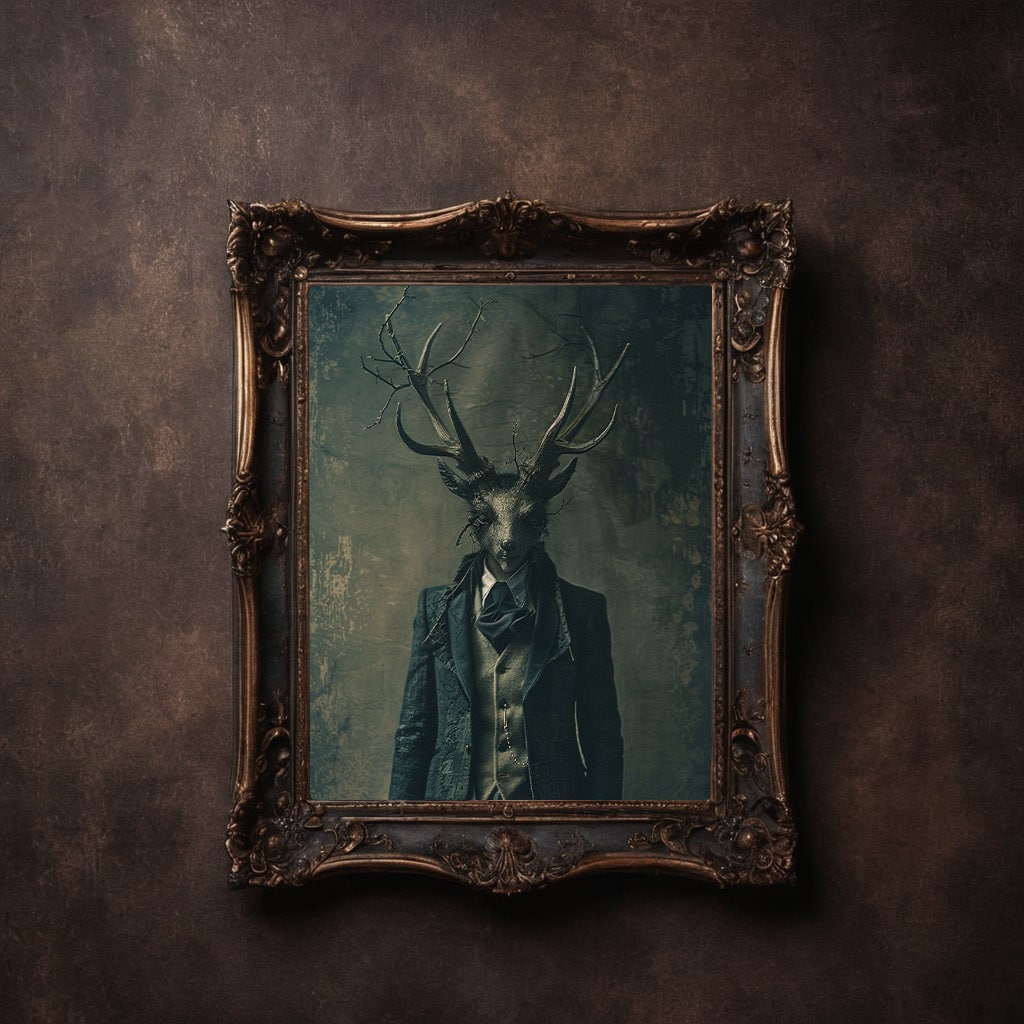 Wendigo Poster Wall Decor, Gothic Home Decor, Victorian Print, Vintage ...