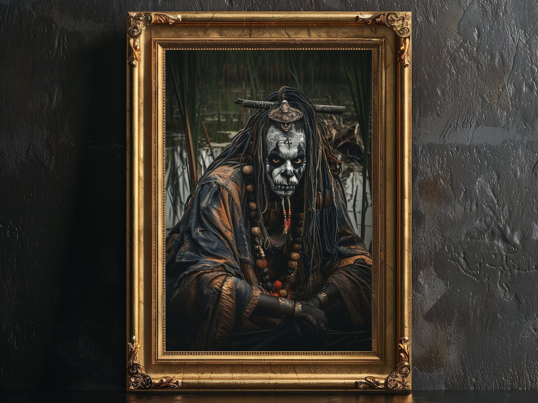 African Cannibal Poster Wall Decor, Creepy Home Decor, Culture Print ...