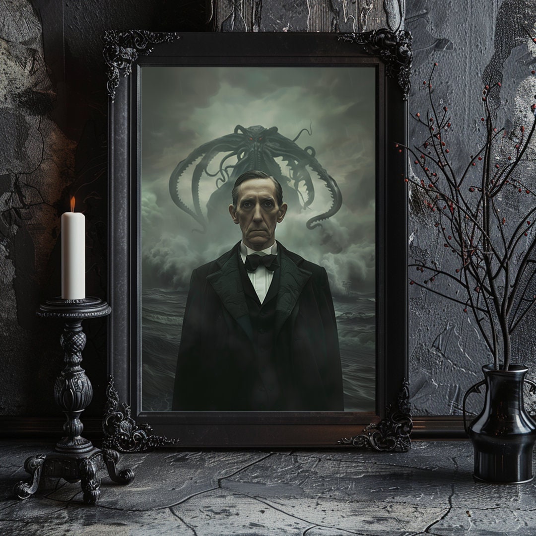 HP Lovecraft Cthulhu Poster: Gothic Victorian Portrait Print - Etsy