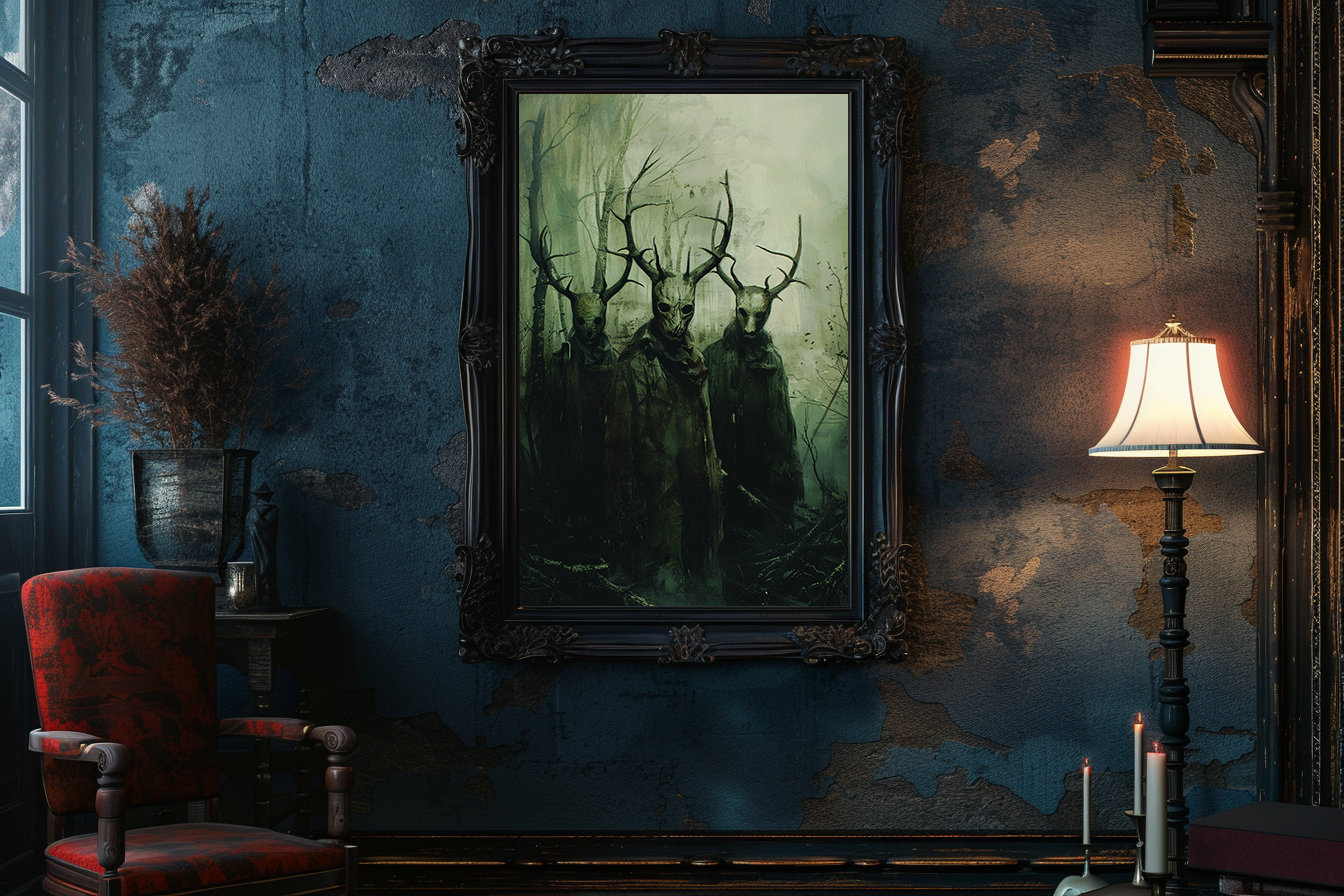 Wendigo Poster Wall Decor, Horror Wall Decor, Victorian Print, Vintage ...