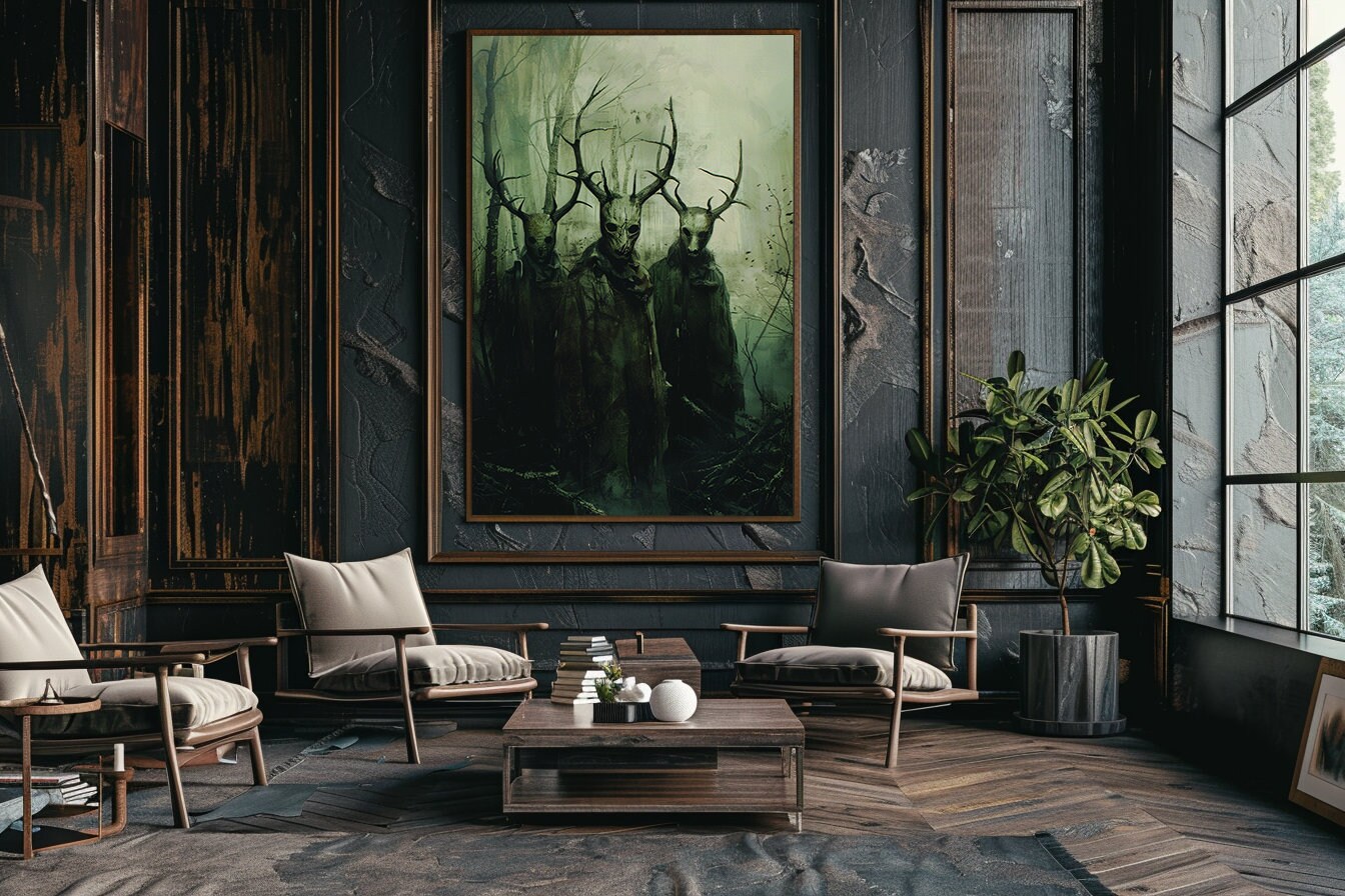 Wendigo Poster Wall Decor, Horror Wall Decor, Victorian Print, Vintage ...