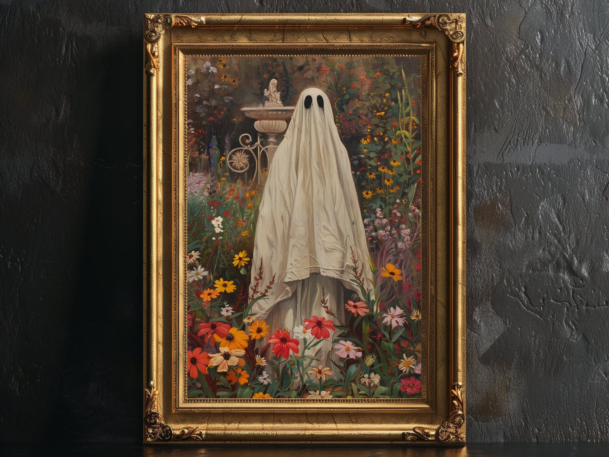 Wildflower Ghost in the Woods Poster, Botanical Art, Vintage Poster, Dark Academia, Art Poster ...