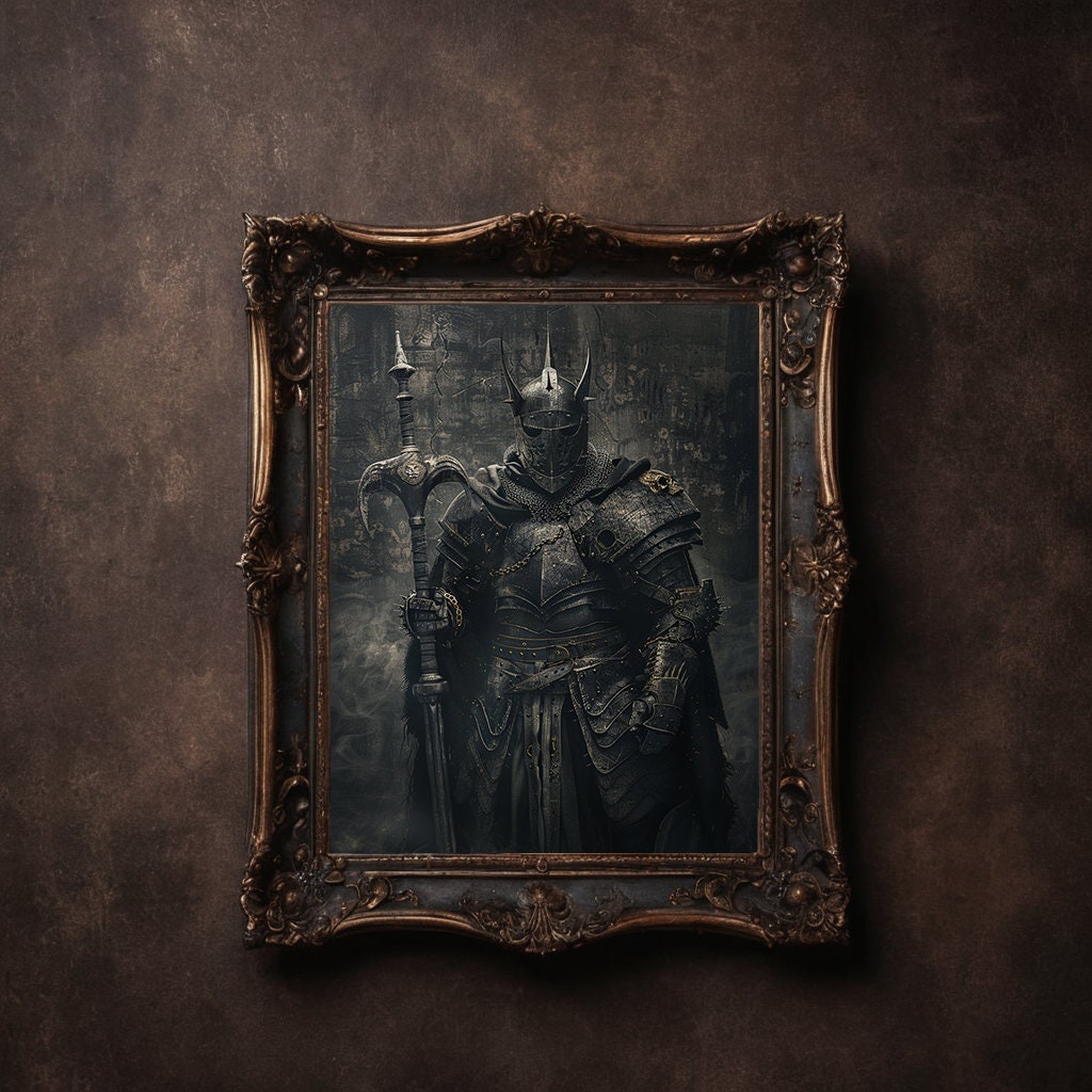 Medieval Knight Executioner Poster Wall Decor, Gothic Wall Decor ...